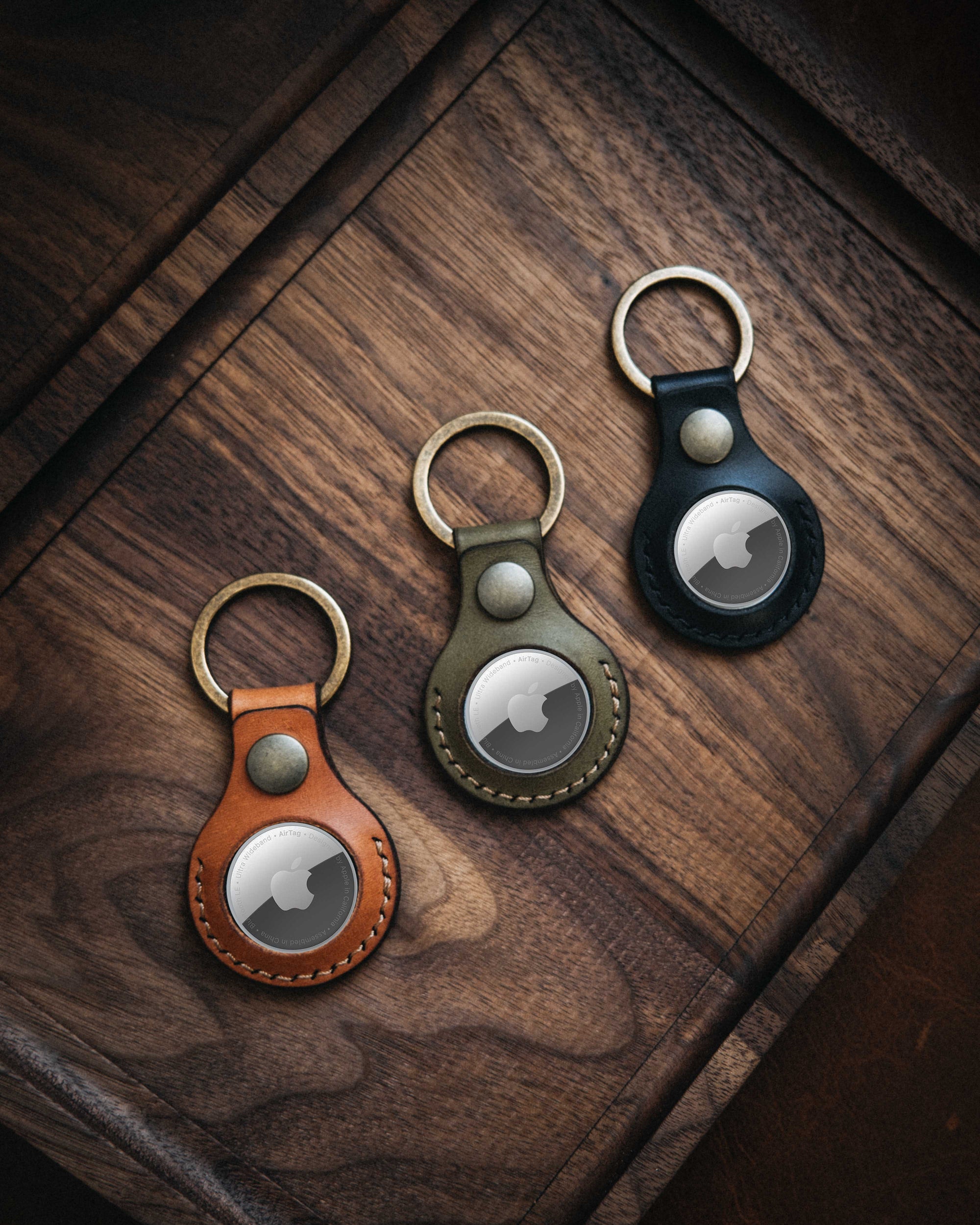 Apple AirTag Leather Key Ring